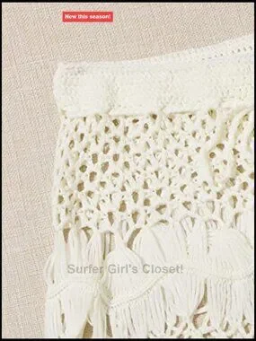 Swim | Tie Waist Crochet Beach Cover Up Skirt | Poshmark